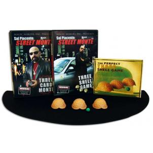 Street Monte Ultimate Kit 3 Shell Game and 3 Card Monte Leading Online Magic Shop